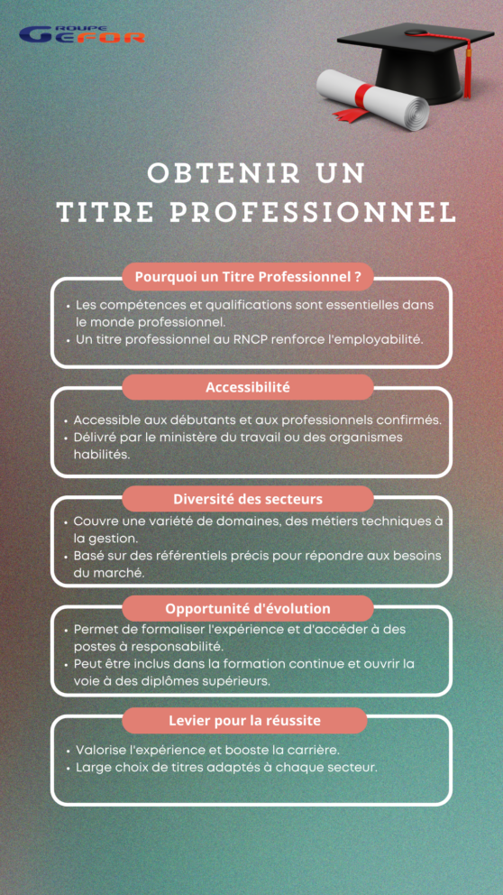 Obtenir Un Titre Professionnel - Groupe GEFOR