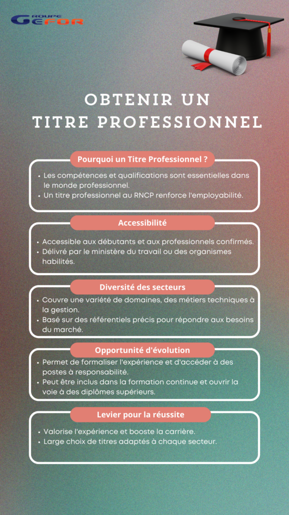 Obtenir Un Titre Professionnel - Groupe GEFOR